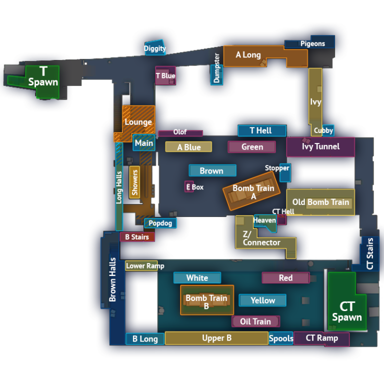 All CS:GO Callouts - detailed map overviews