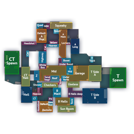 All CS:GO Callouts - detailed map overviews